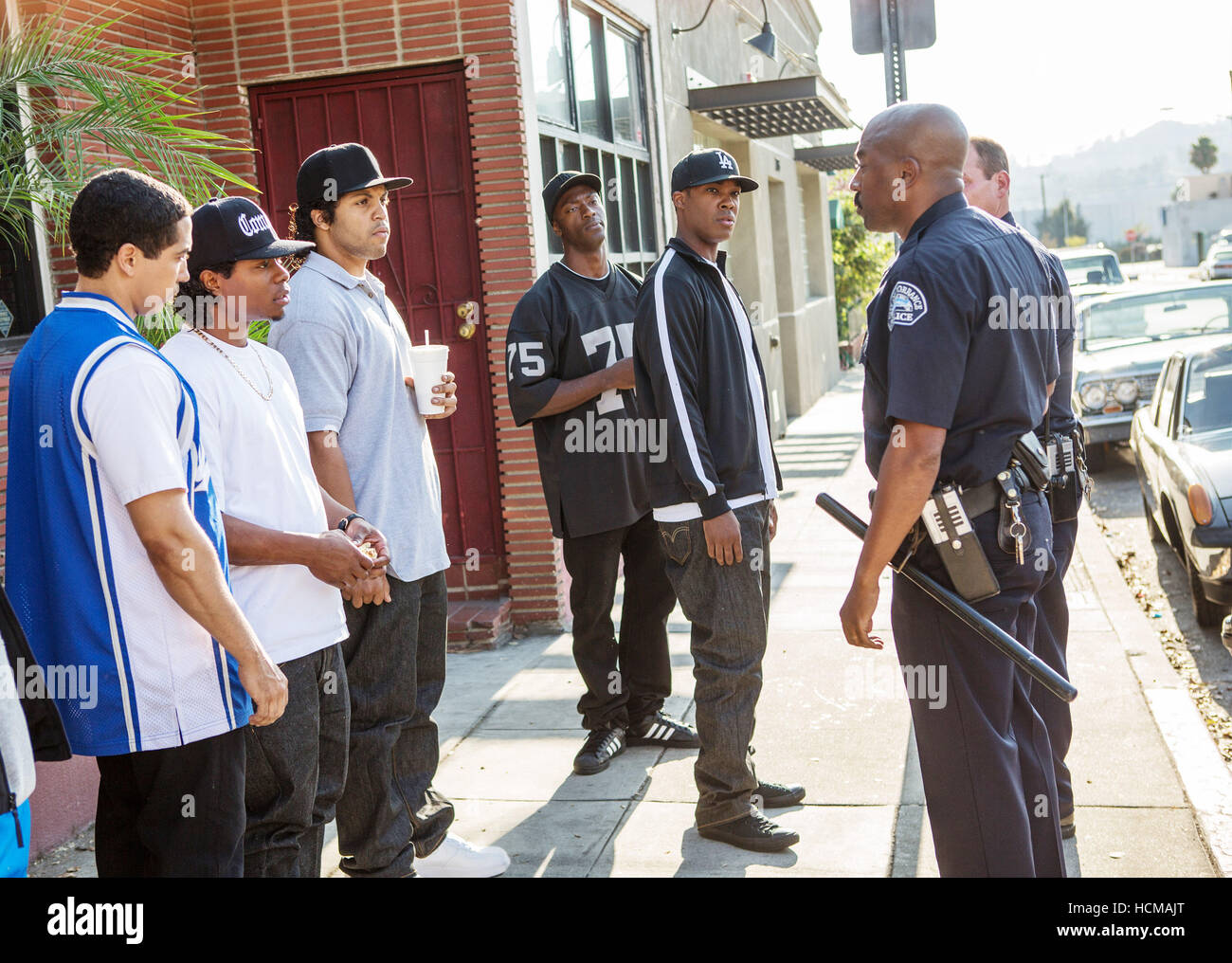 STRAIGHT OUTTA COMPTON, from left, excluding police: Neil Brown Jr., as ...