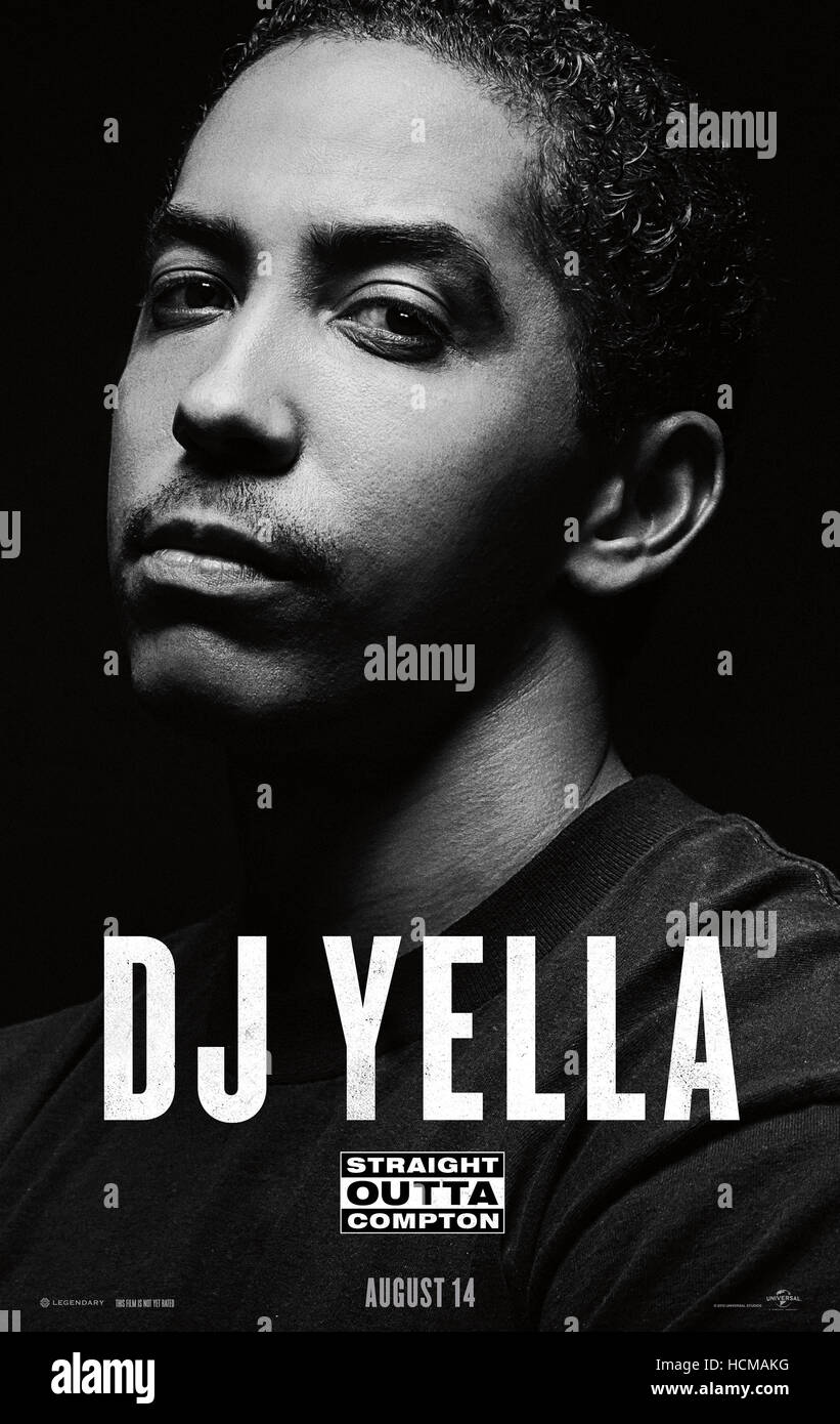 STRAIGHT OUTTA COMPTON, US advance poster, Neil Brown Jr., as Dj Yella ...
