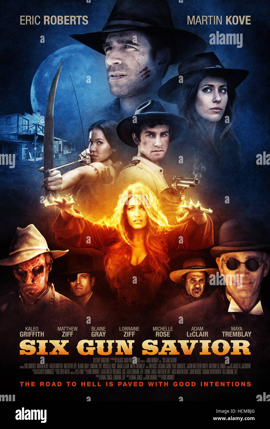 SIX GUN SAVIOR, US poster art, clockwise from top: Kaleo Griffith (top ...