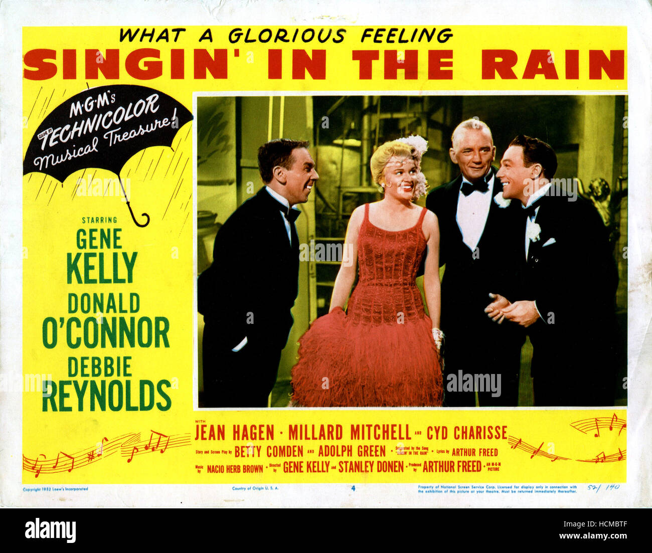 SINGIN' IN THE RAIN, from left, King Donovan, Jean Hagen, Millard ...