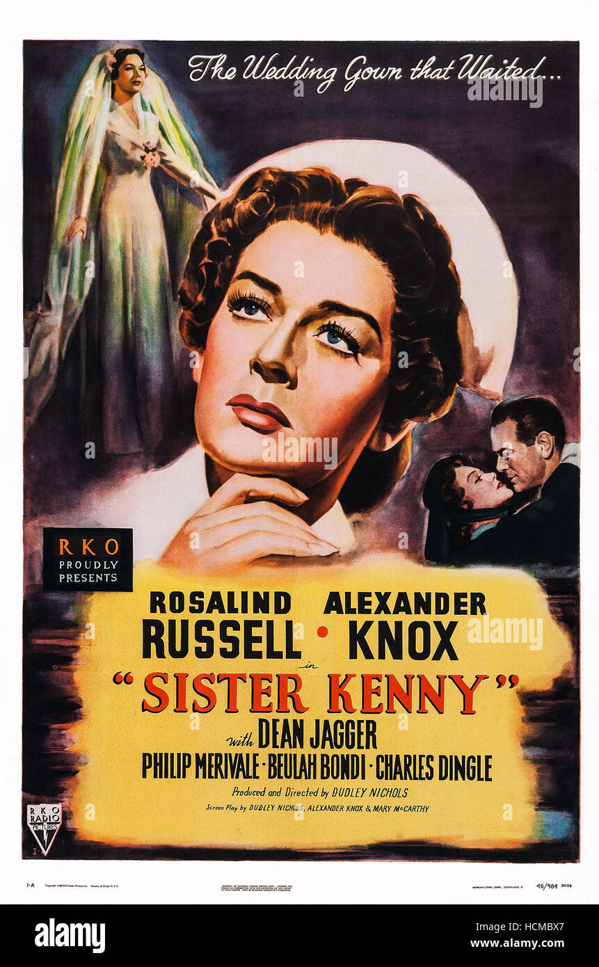SISTER KENNY, US poster art, Rosalind Russell, Dean Jagger, 1946 Stock ...