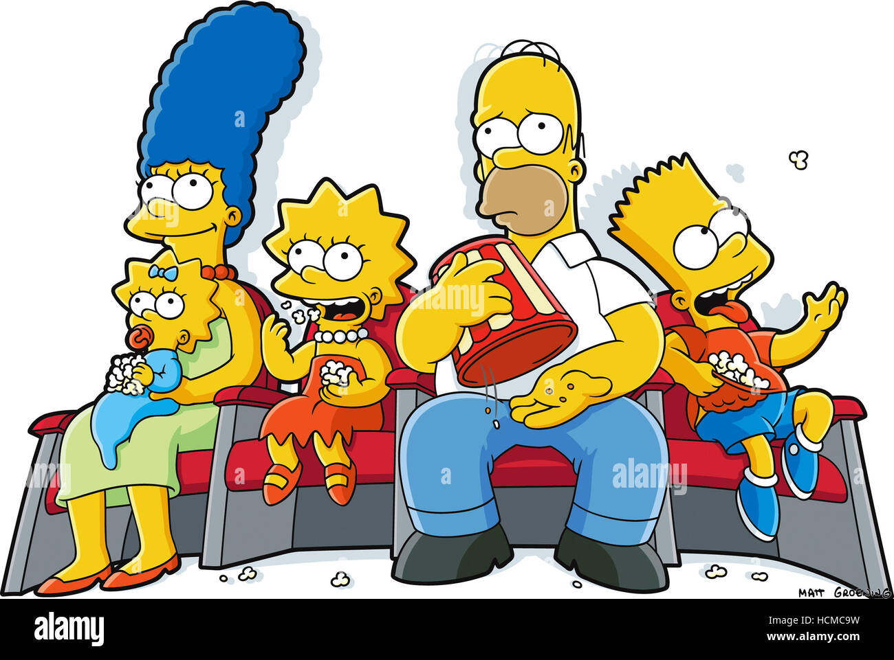THE SIMPSONS MOVIE, Maggie Simpson (front), Marge Simpson (back, voice ...