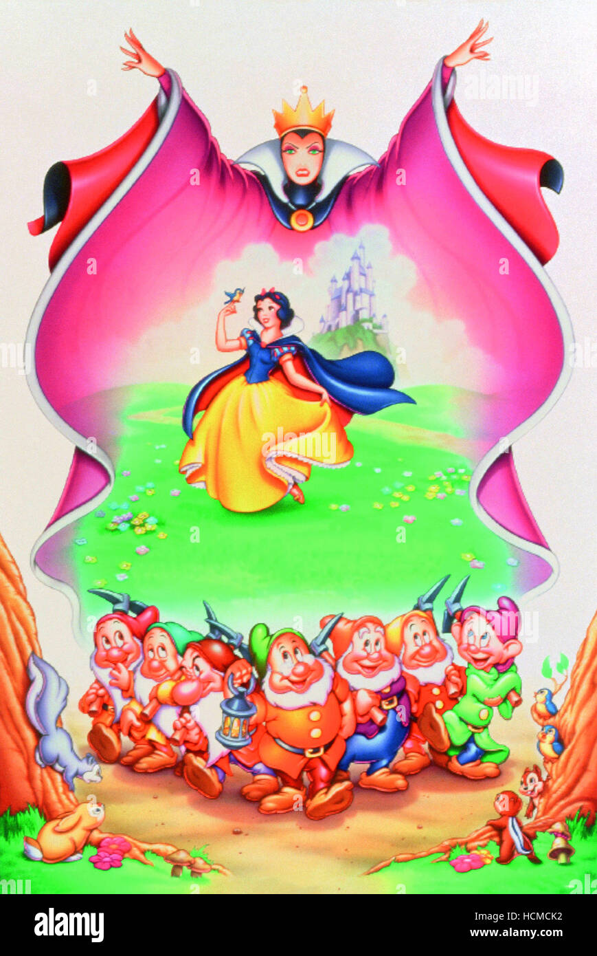 Snow White And The Seven Dwarfs Top Queen Center Snow White Bottom
