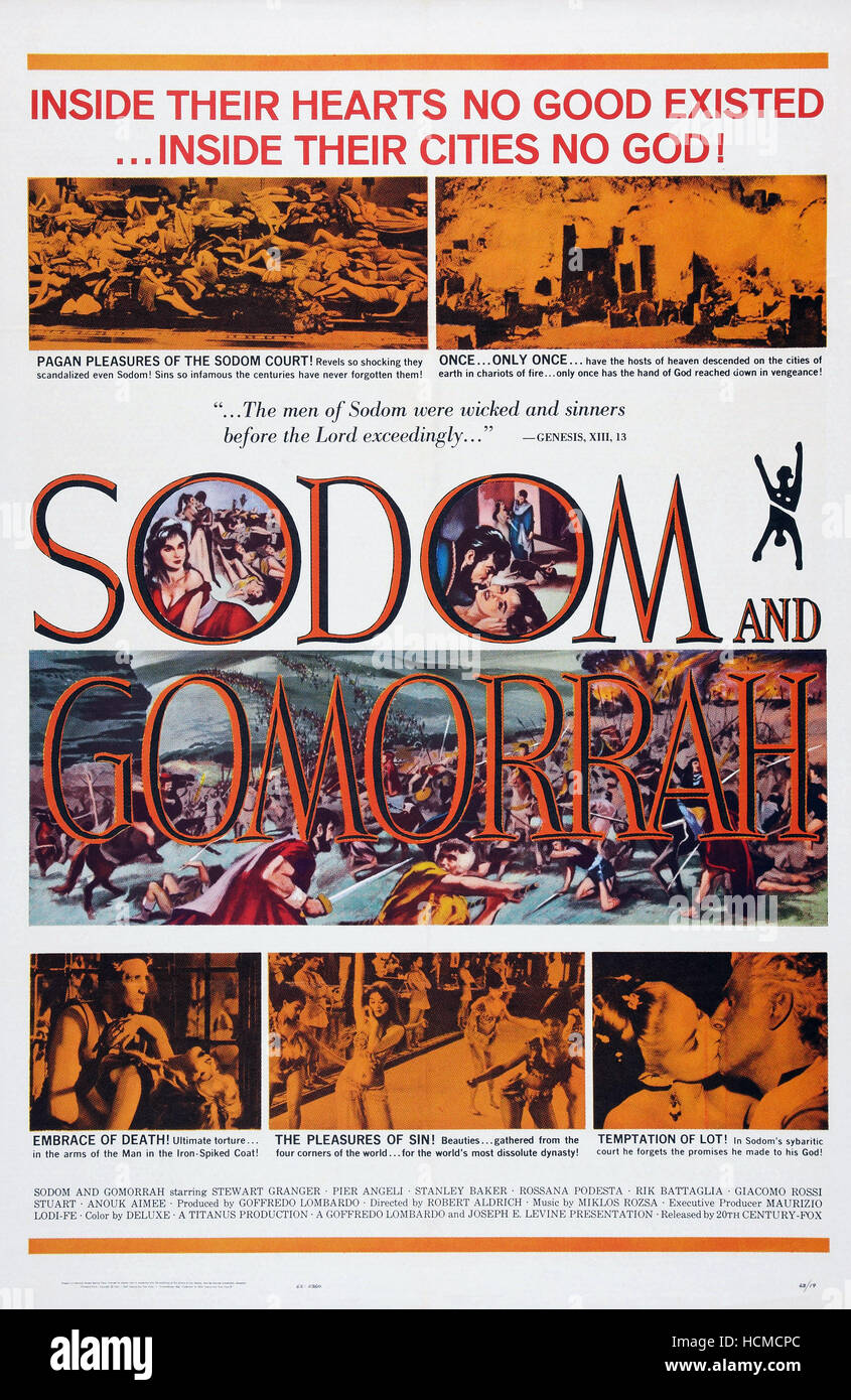 Sodom And Gomorrah Aka The Last Days Of Sodom And Gomorrah Us Poster Art Bottom Right