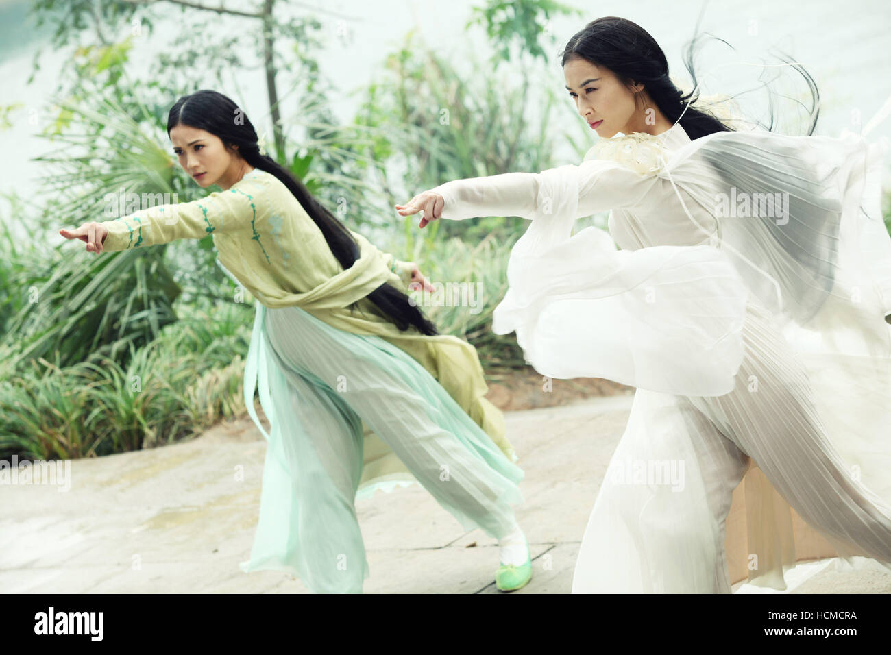 THE SORCERER AND THE WHITE SNAKE, (aka BAI SHE CHUAN SHUO), from left ...