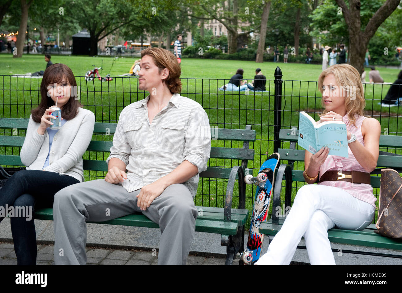 SOMETHING BORROWED, l-r: Ginnifer Goodwin, Steve Howey, Emily Giffin ...