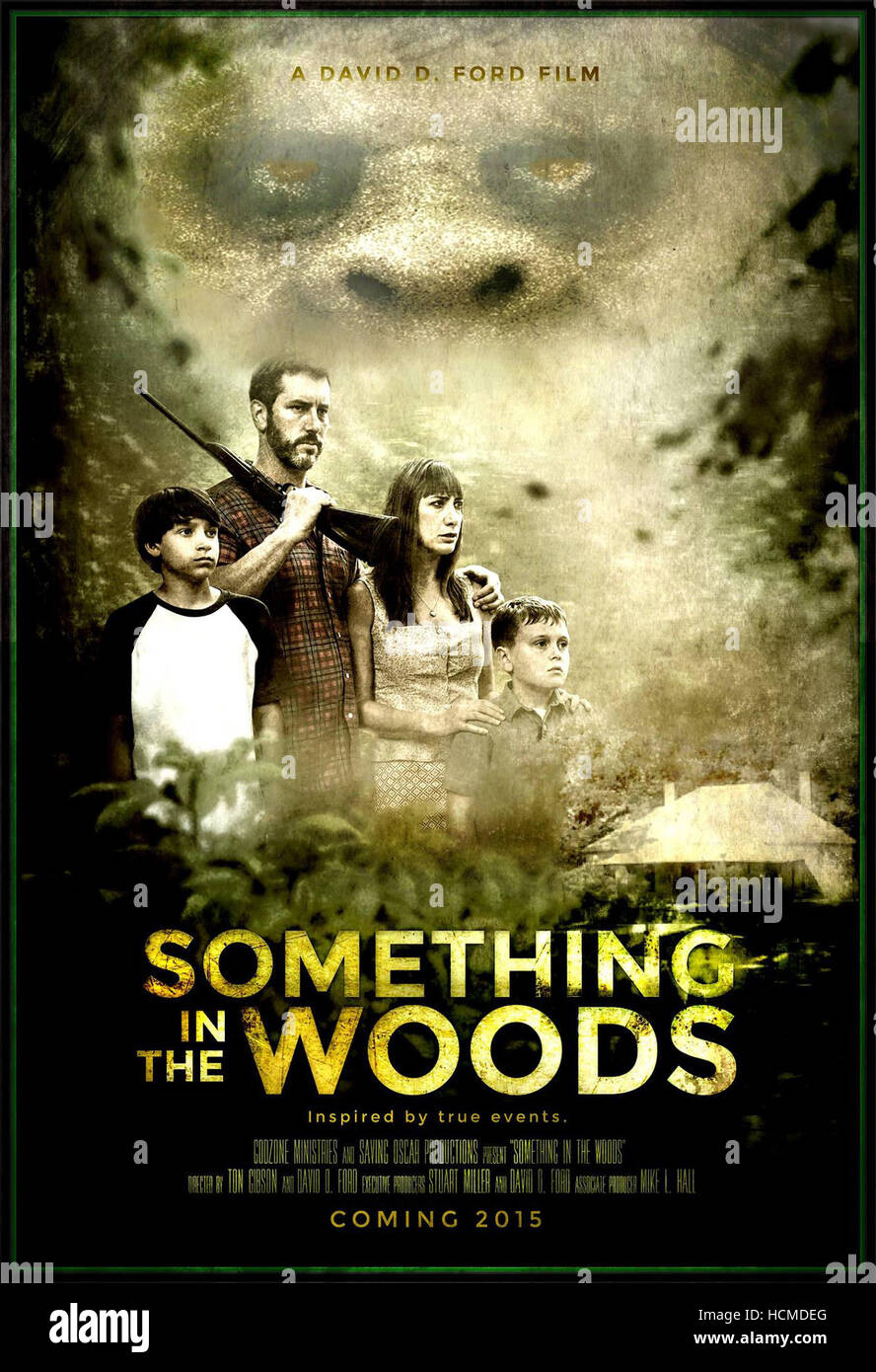 SOMETHING IN THE WOODS, poster, from left: Dashiell Smith, David Ford ...