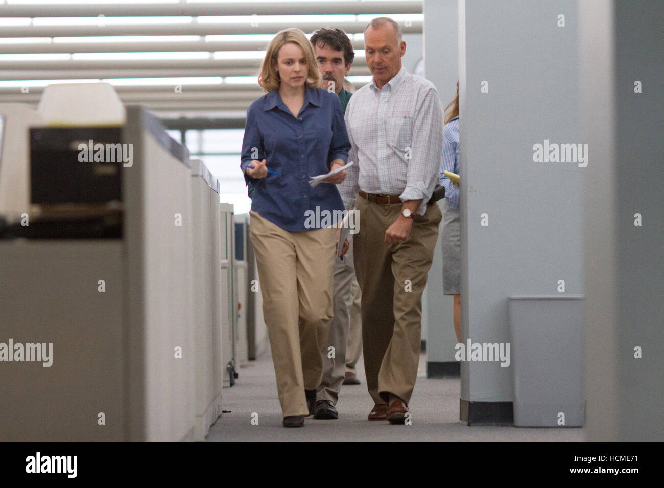 SPOTLIGHT, l-r: Rachel McAdams, Brian D'arcy James, Michael Keaton ...