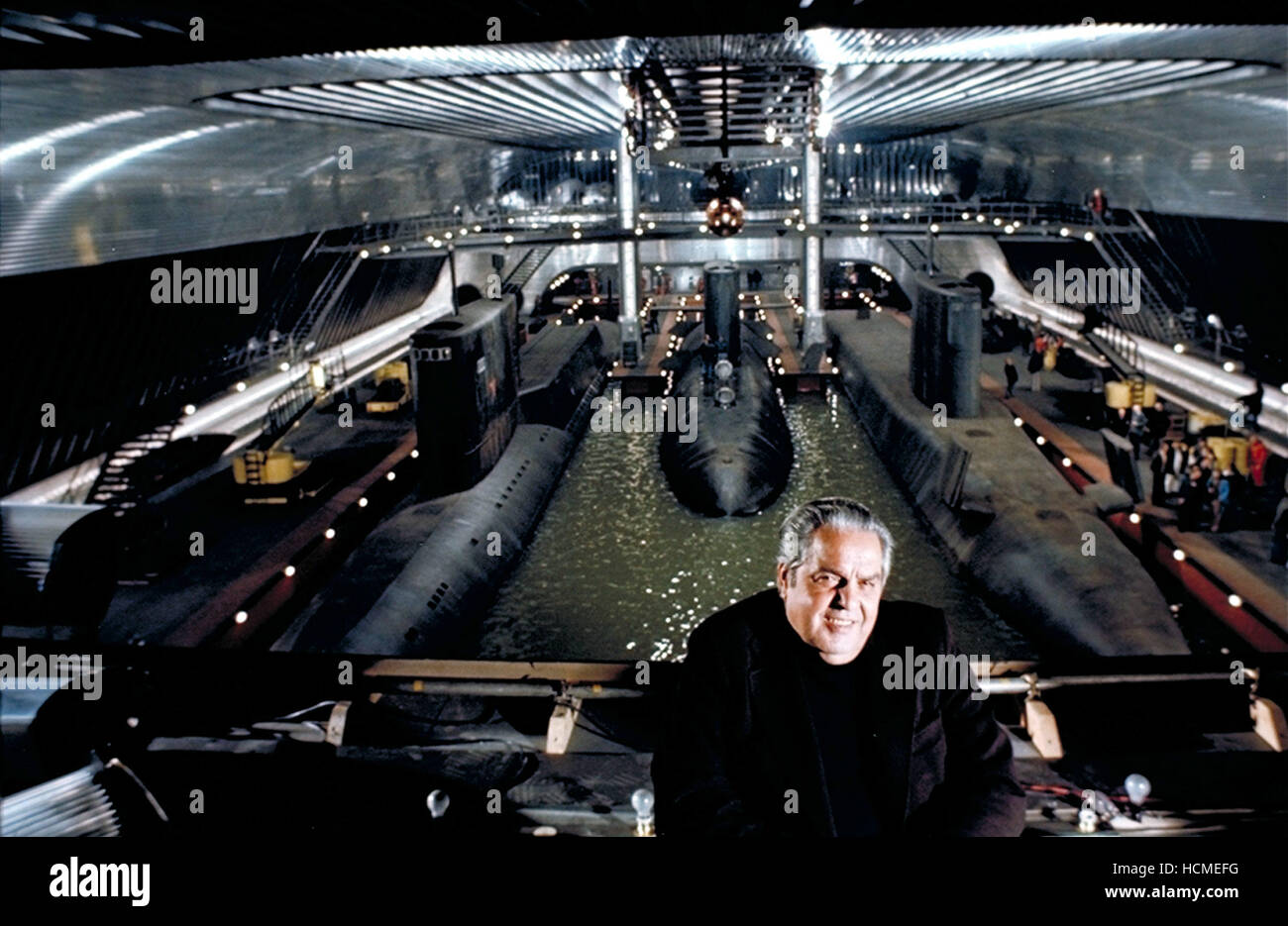 Producer Albert "Cubby" Broccoli on the set of THE SPY WHO LOVED ME ...