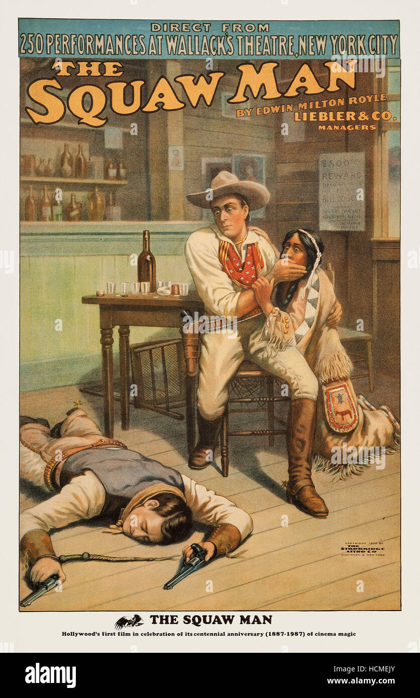 THE SQUAW MAN, US poster art, 1914 Stock Photo - Alamy
