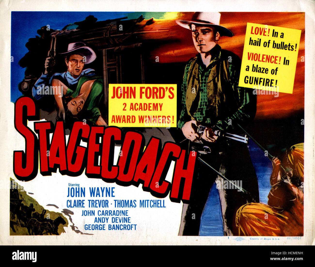 STAGECOACH, John Wayne, 1939 Stock Photo - Alamy