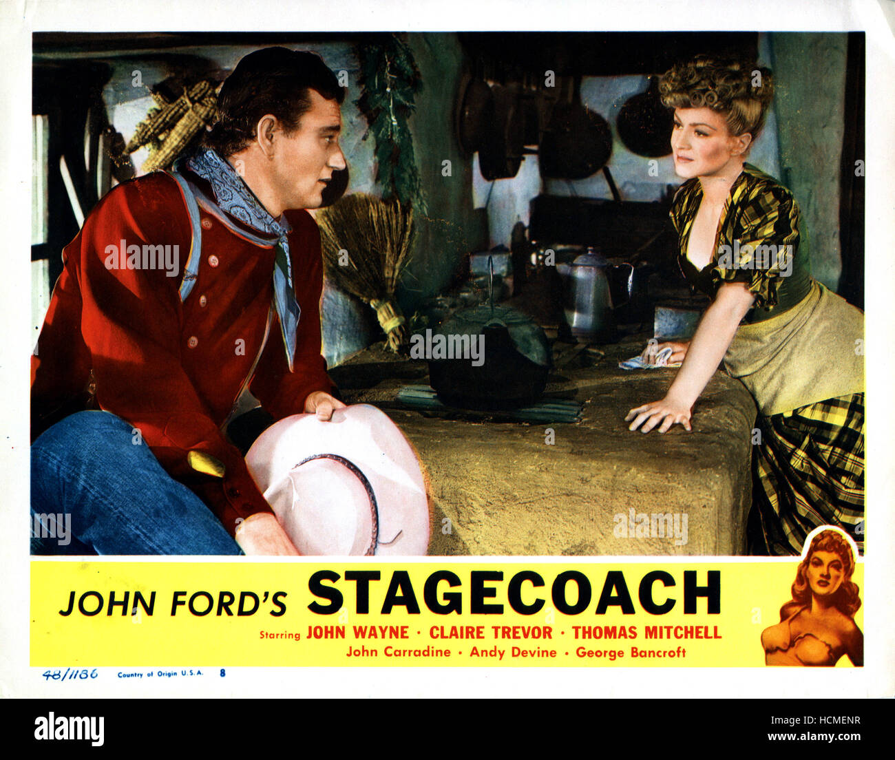 STAGECOACH, from left, John Wayne, Claire Trevor, 1939 Stock Photo - Alamy