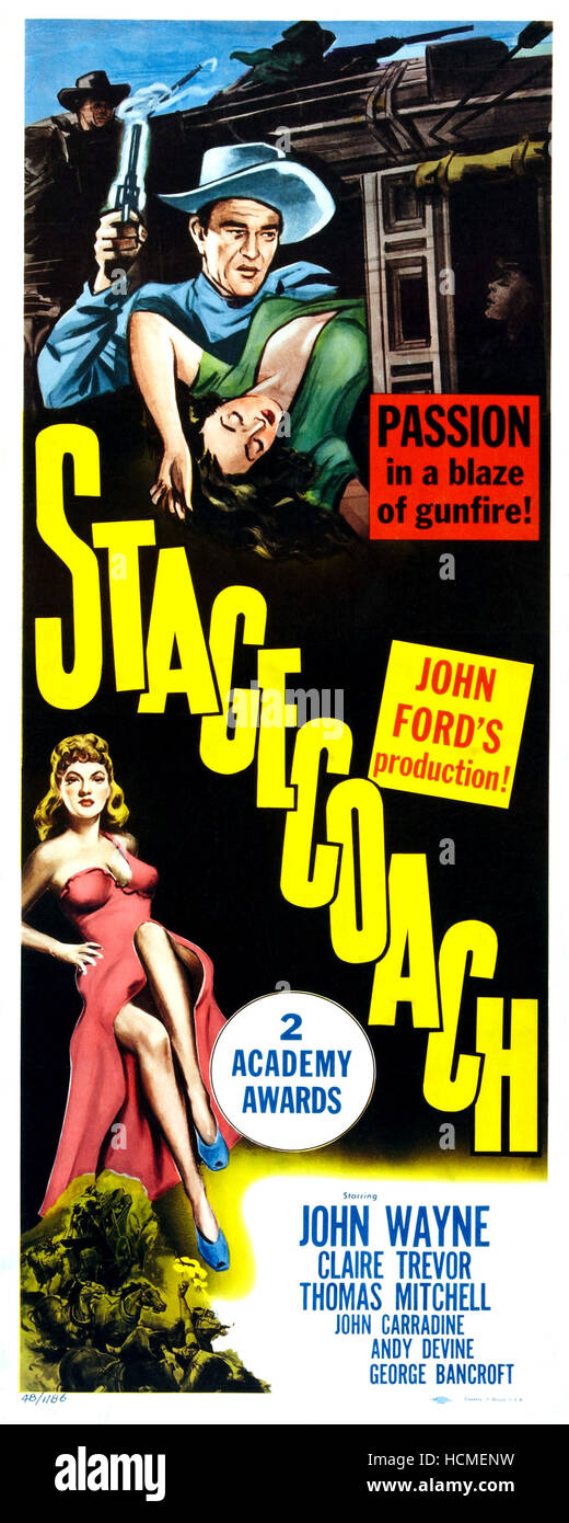 STAGECOACH, John Wayne, Claire Trevor, 1939 Stock Photo - Alamy