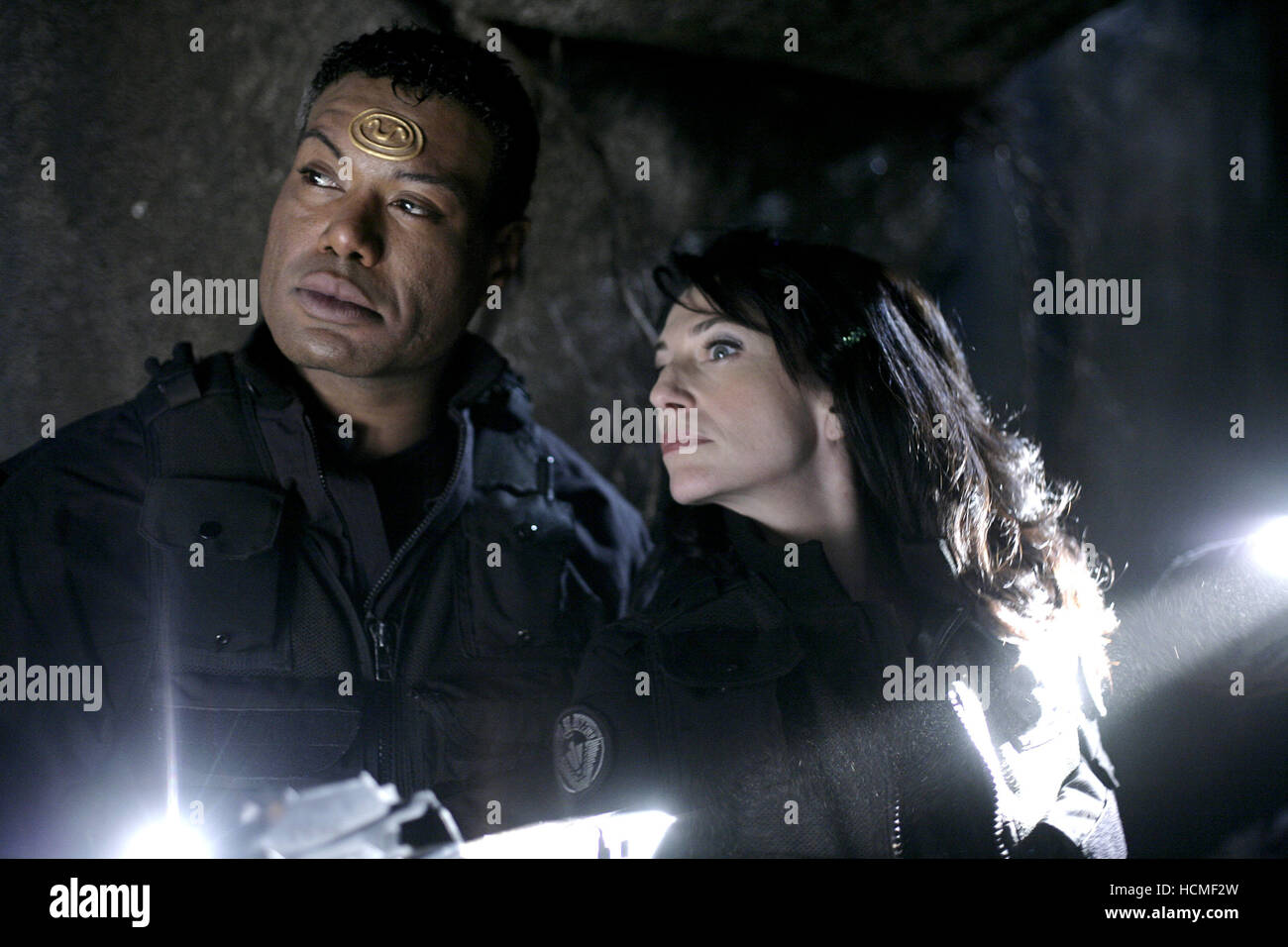 STARGATE: THE ARK OF TRUTH, from left: Christopher Judge, Claudia Black ...