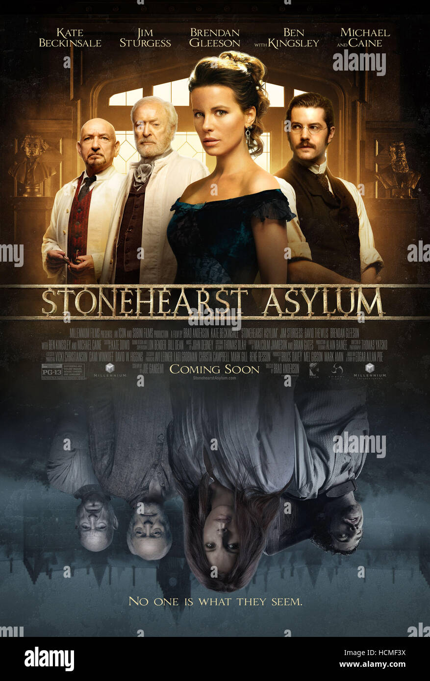 STONEHEARST ASYLUM, US poster art, from left: Ben Kingsley, Michael ...