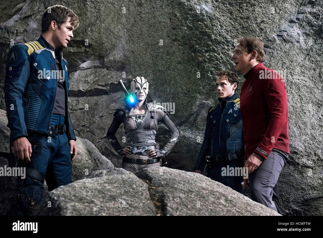 STAR TREK BEYOND, from left: Chris Pine as Captain James T. Kirk, Sofia ...