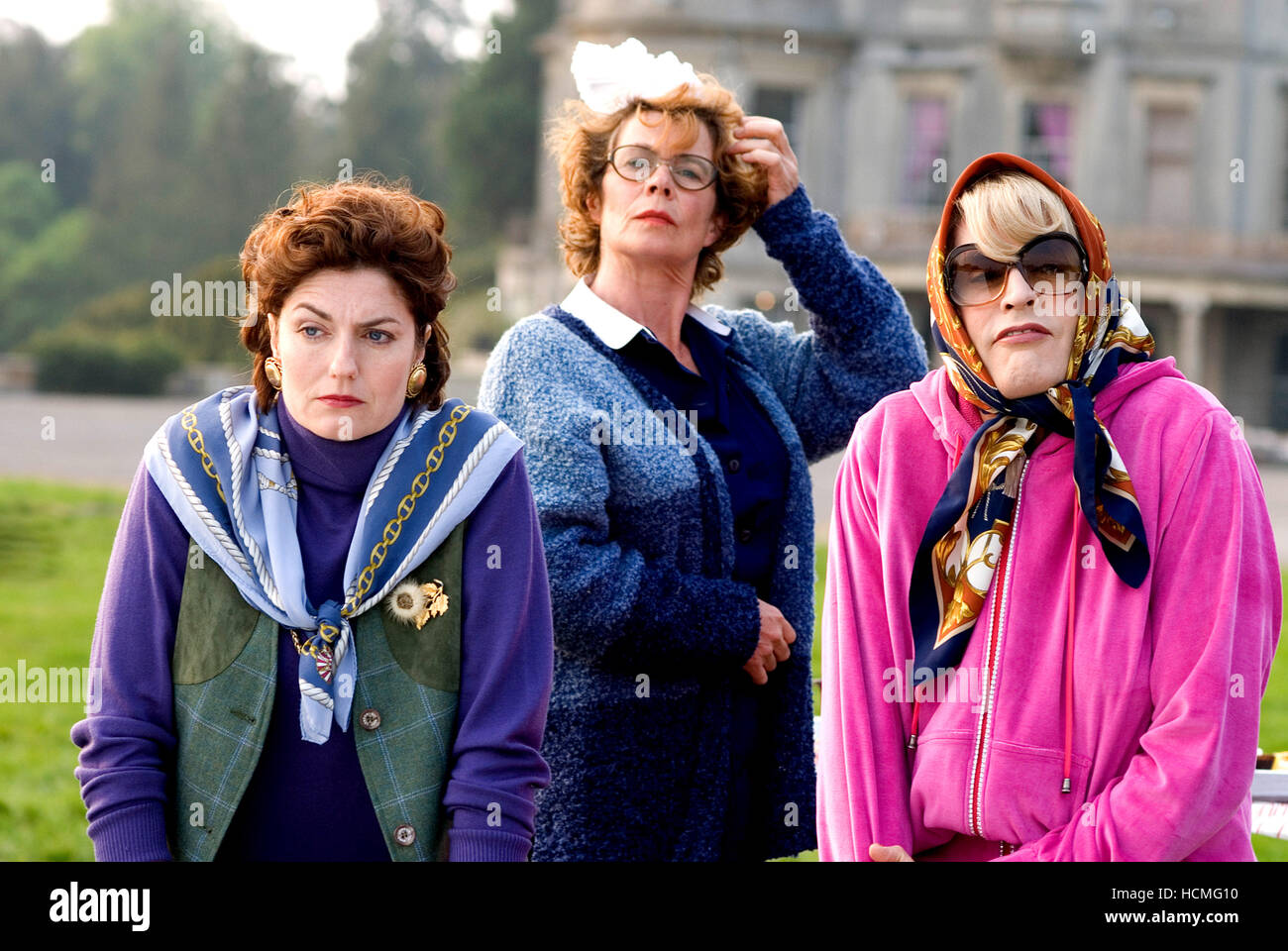 ST. TRINIAN'S, from left: Anna Chancellor, Celia Imrie, Colin Firth ...