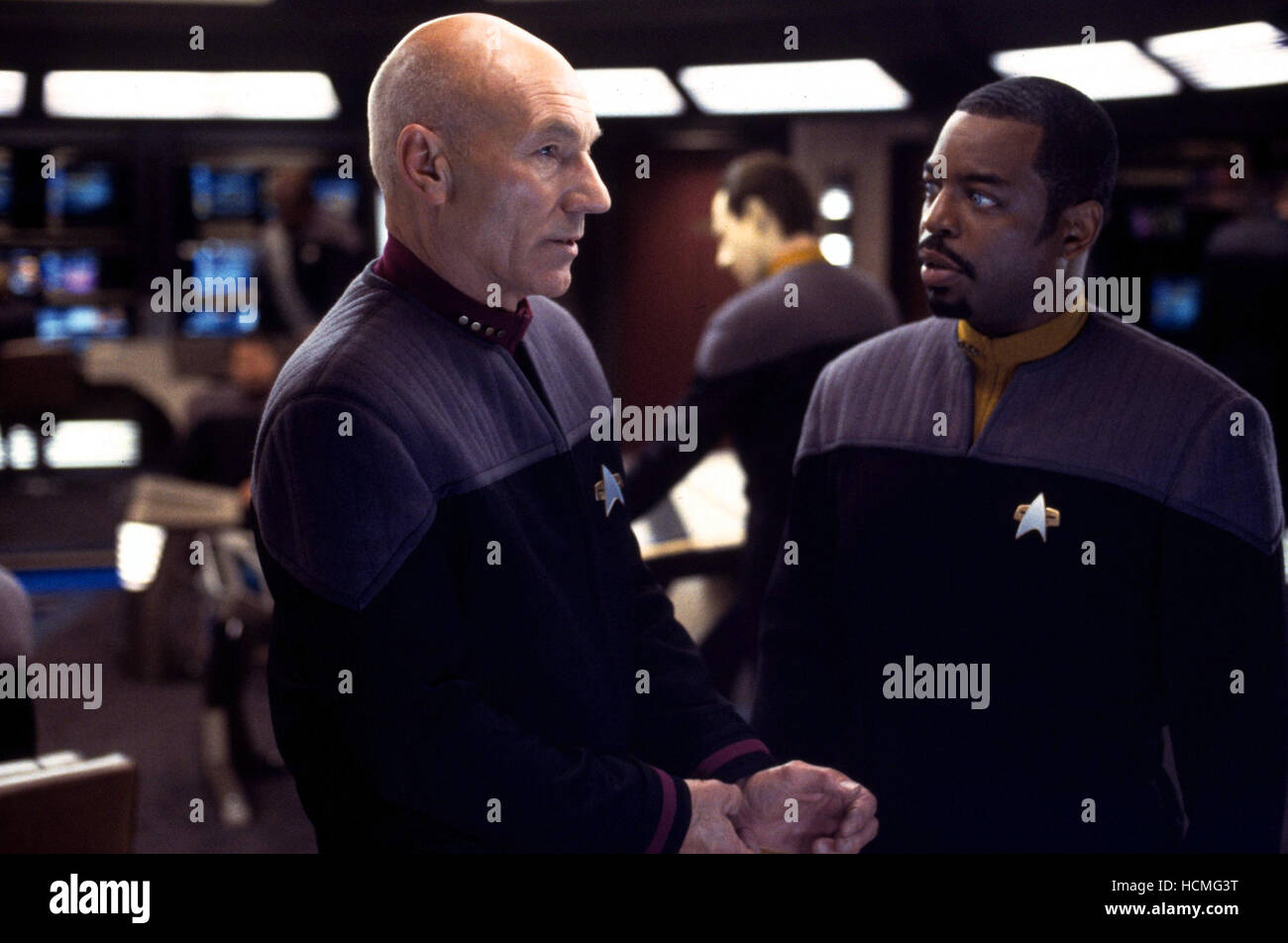 STAR TREK: NEMESIS, Patrick Stewart, LeVar Burton, Brent Spiner (in the ...