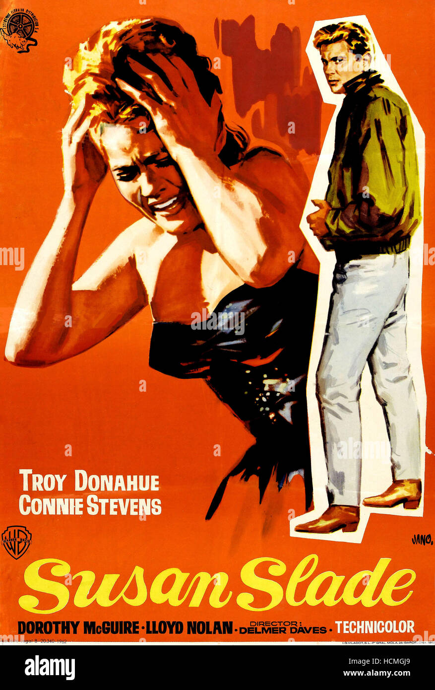 SUSAN SLADE, U.S. poster, from left: Connie Stevens, Troy Donahue, 1961 ...