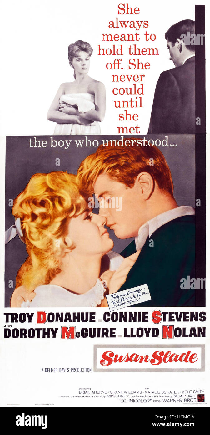 SUSAN SLADE, US poster, Connie Stevens (top left), bottom from left ...