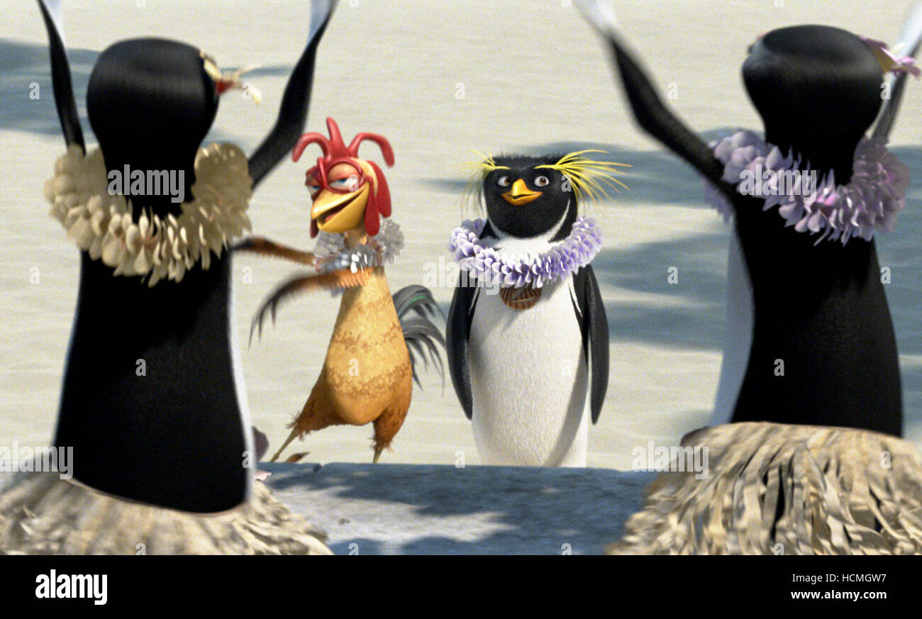 SURF'S UP, Chicken Joe (center left, voice: Jon Heder), Cody Maverick ...