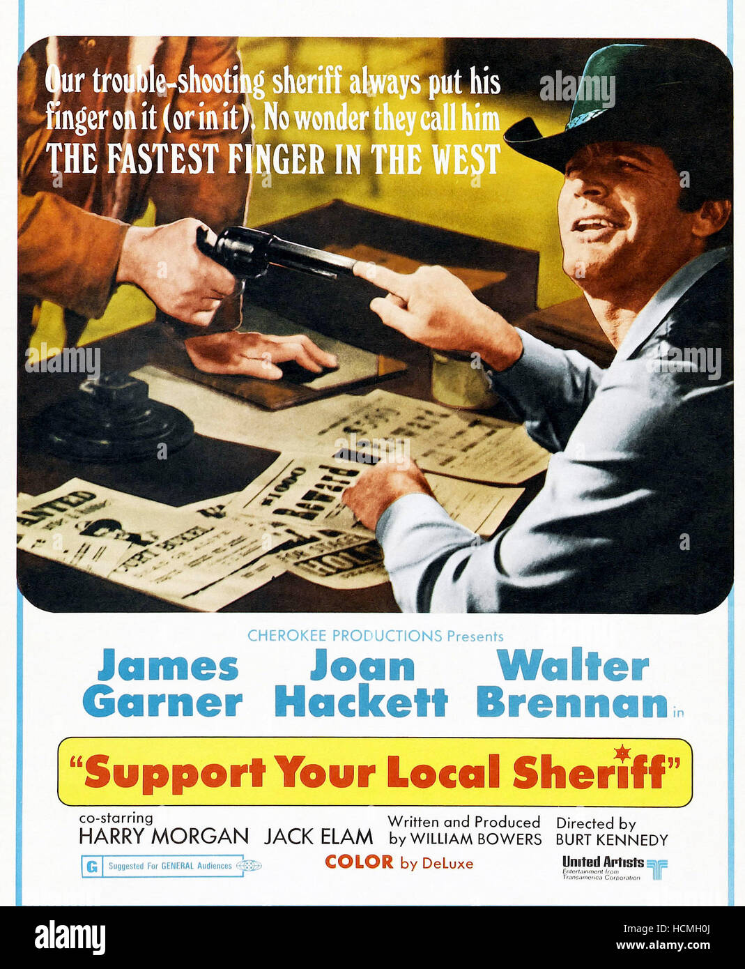 SUPPORT YOUR LOCAL SHERIFF, James Garner, 1969 Stock Photo - Alamy