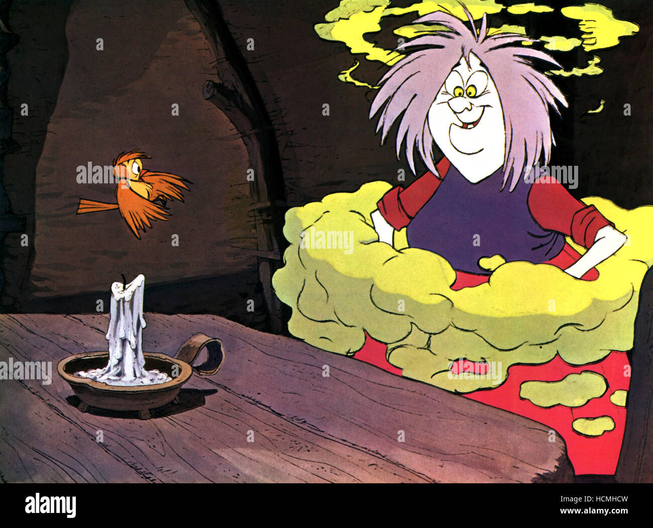 THE SWORD IN THE STONE, from left: King Arthur (aka Wart) as a bird ...