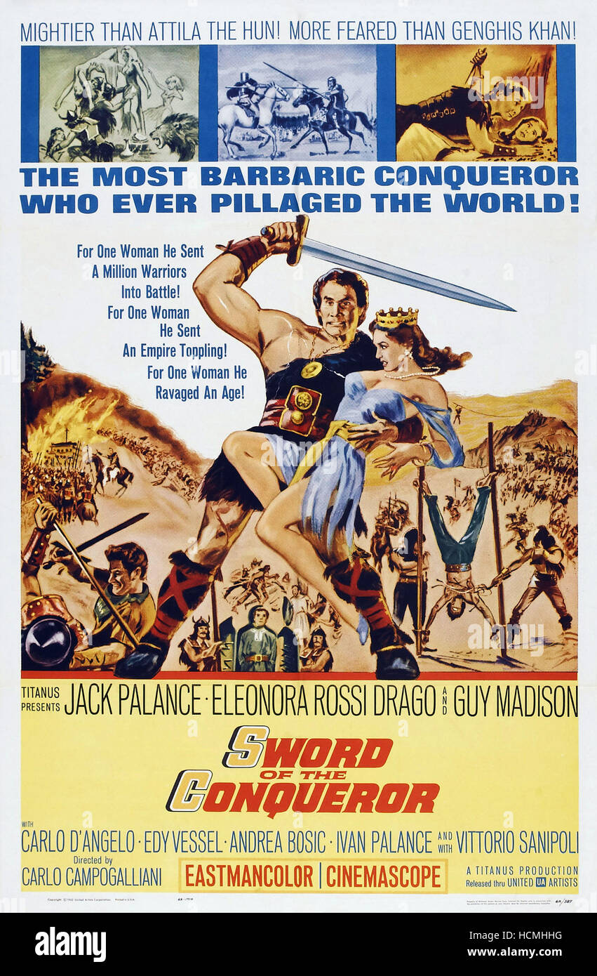 SWORD OF THE CONQUEROR, (aka ROSMUNDA E ALBOINO), US poster art, from ...