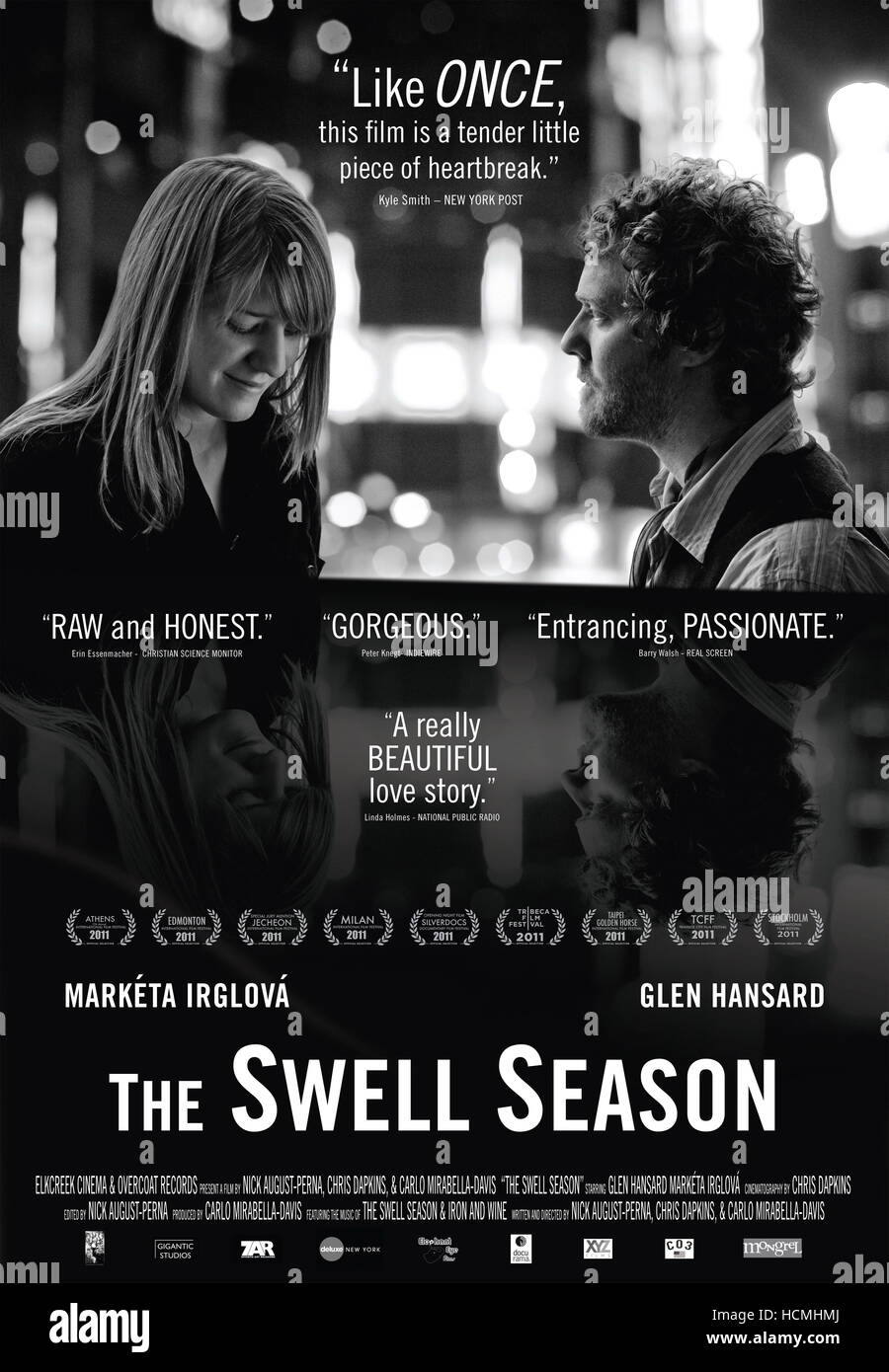 THE SWELL SEASON, from left: Marketa Irglova, Glen Hansard on US poster ...