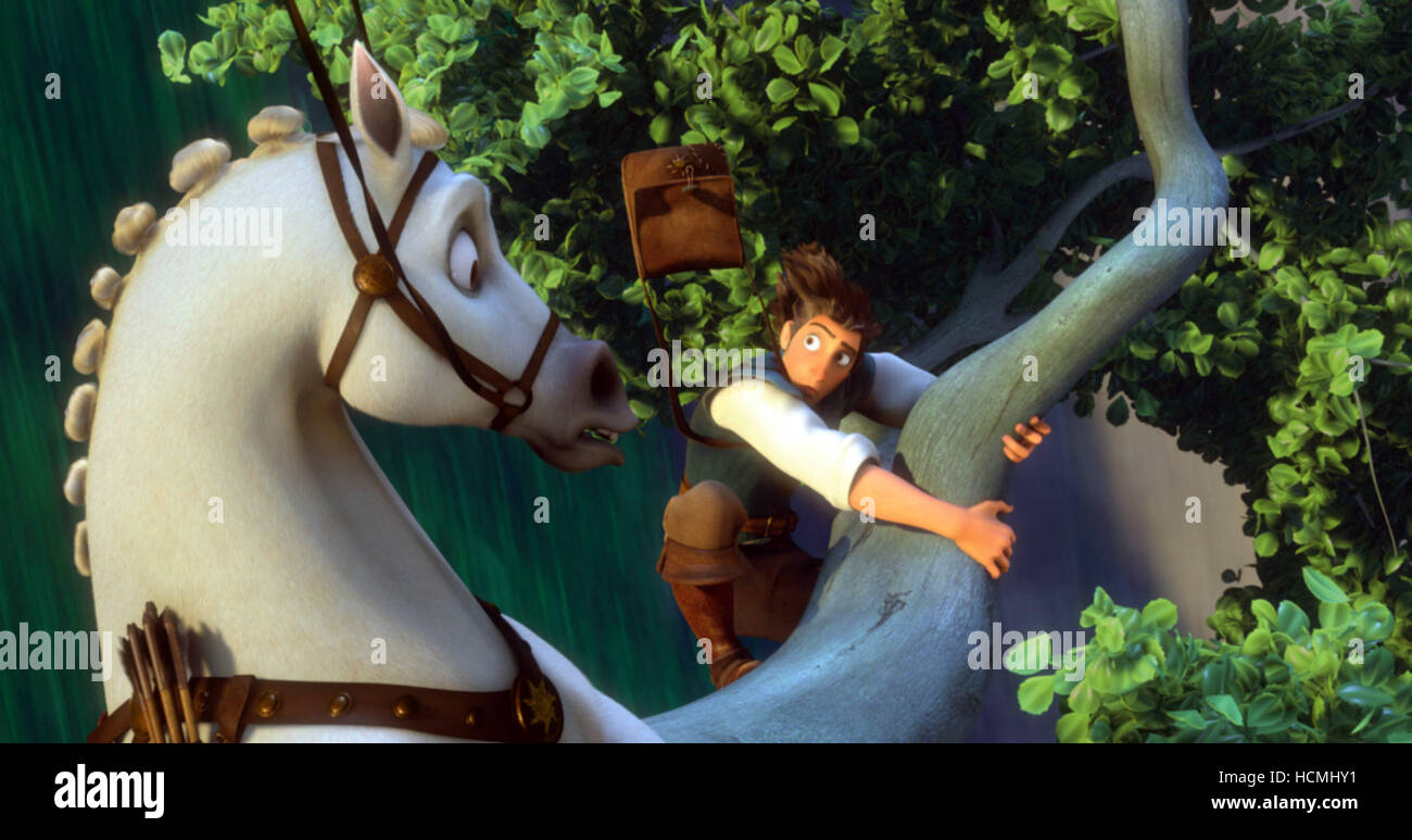 TANGLED, Flynn Rider (voice: Zachary Levi), Maximus (horse), 2010 ...