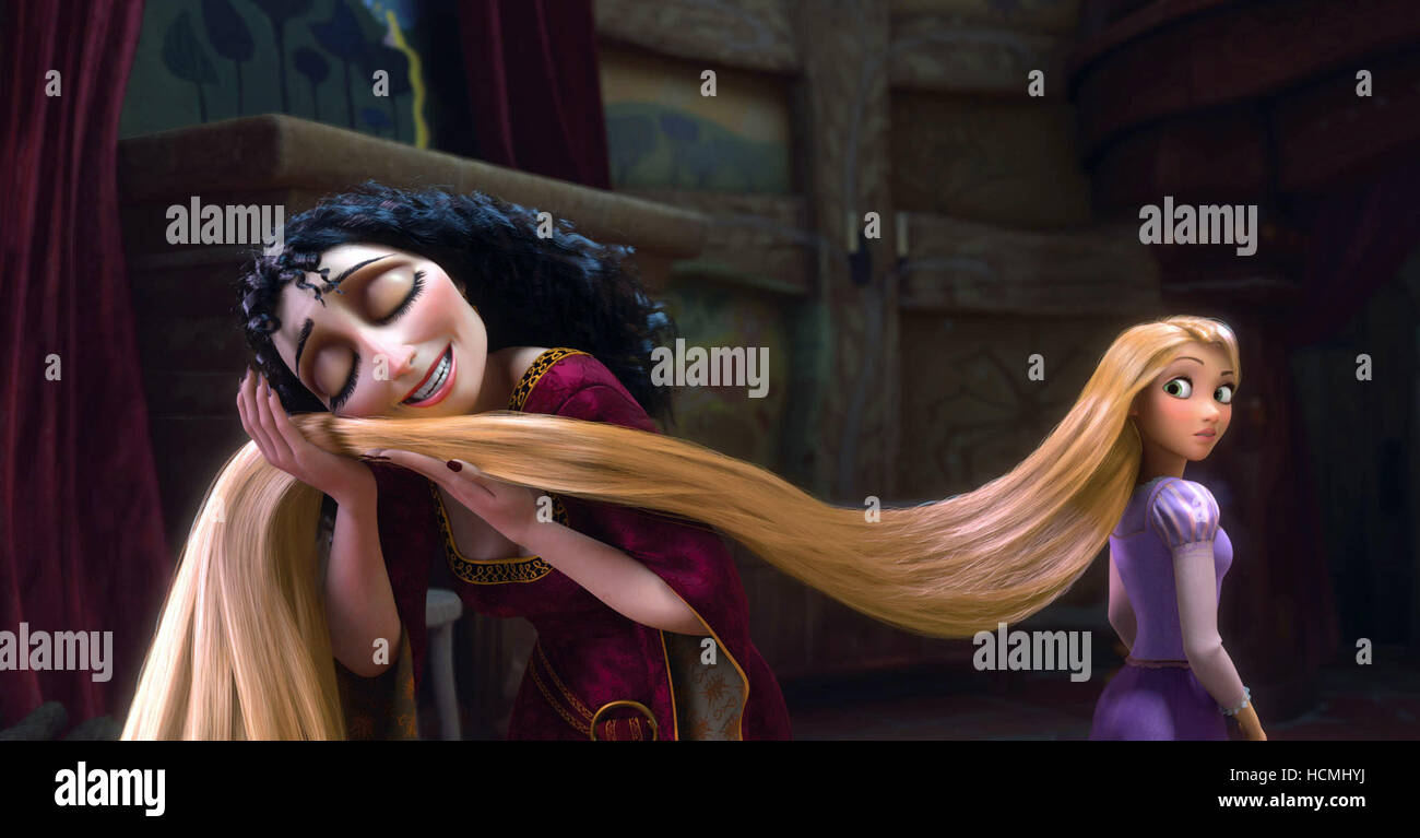 TANGLED, l-r: Mother Gothel (voice: Donna Murphy), Rapunzel (voice ...
