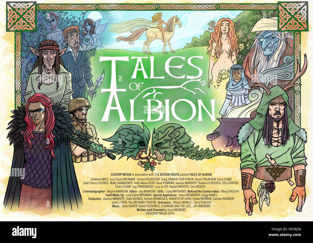 TALES OF ALBION, British poster art, 2014 Stock Photo - Alamy