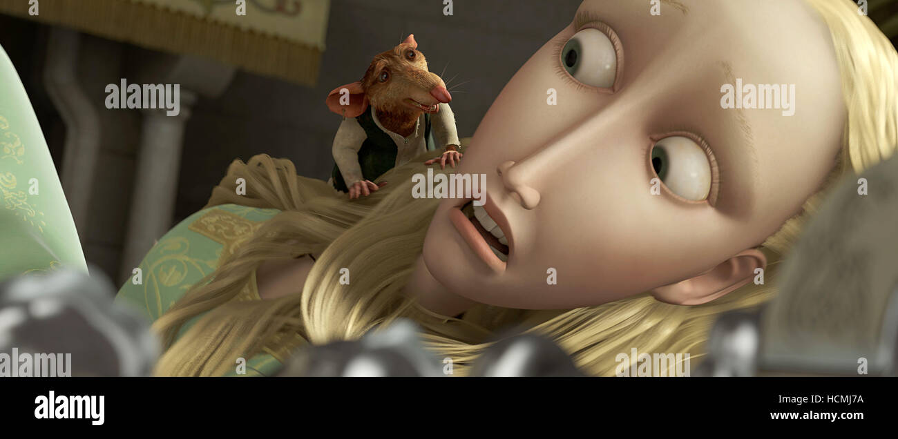 THE TALE OF DESPEREAUX, from left: Princess Pea (right, voice: Emma Watson), 2008. ©Universal ...