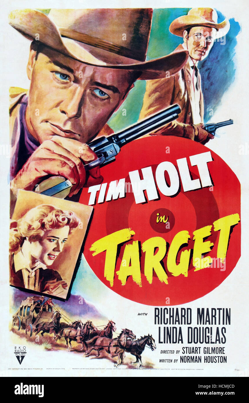 TARGET, US poster art, from bottom: Mary Jo Tarola (aka Linda Douglas ...