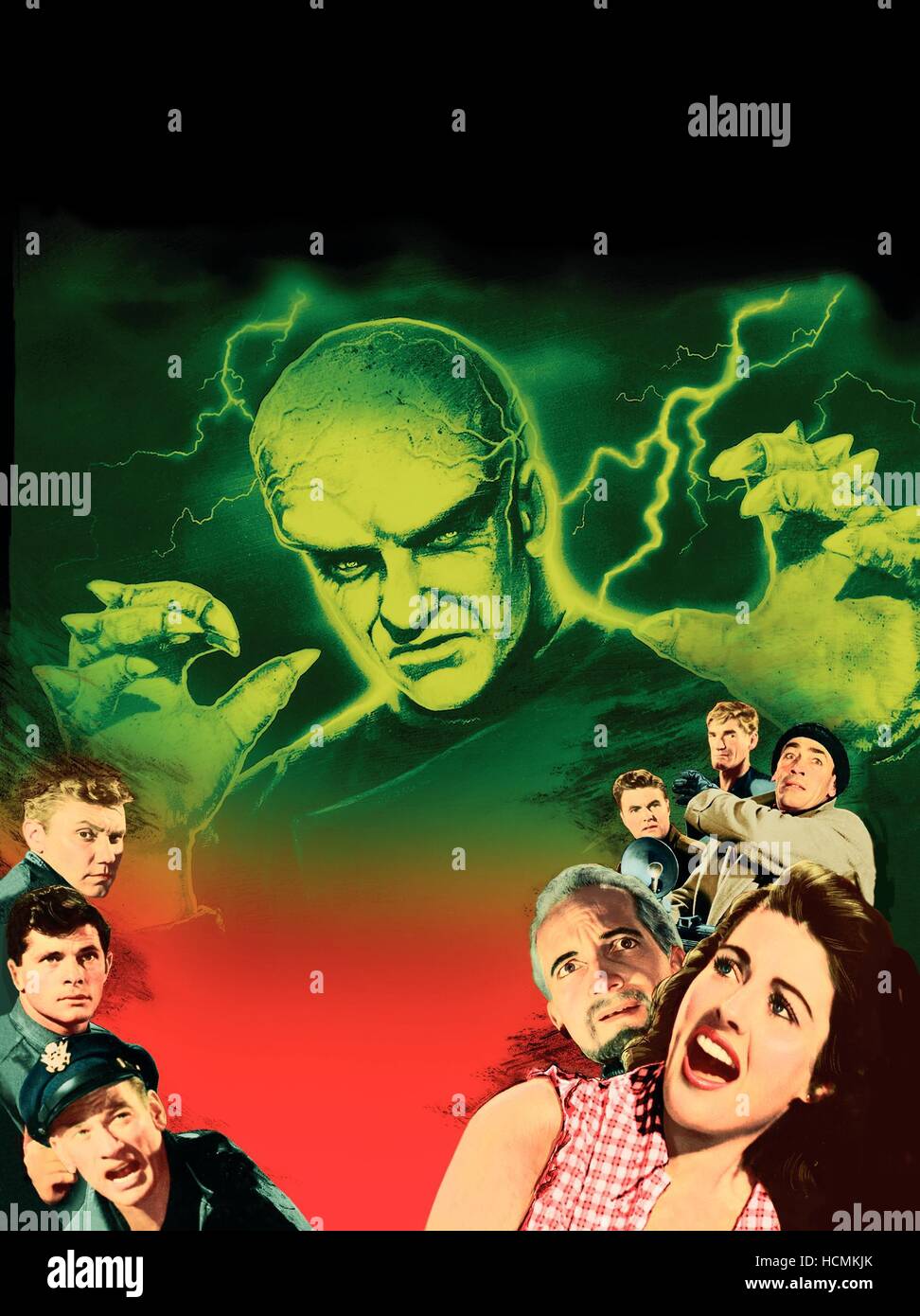 THE THING FROM ANOTHER WORLD, (aka THE THING), top center: James Arness ...