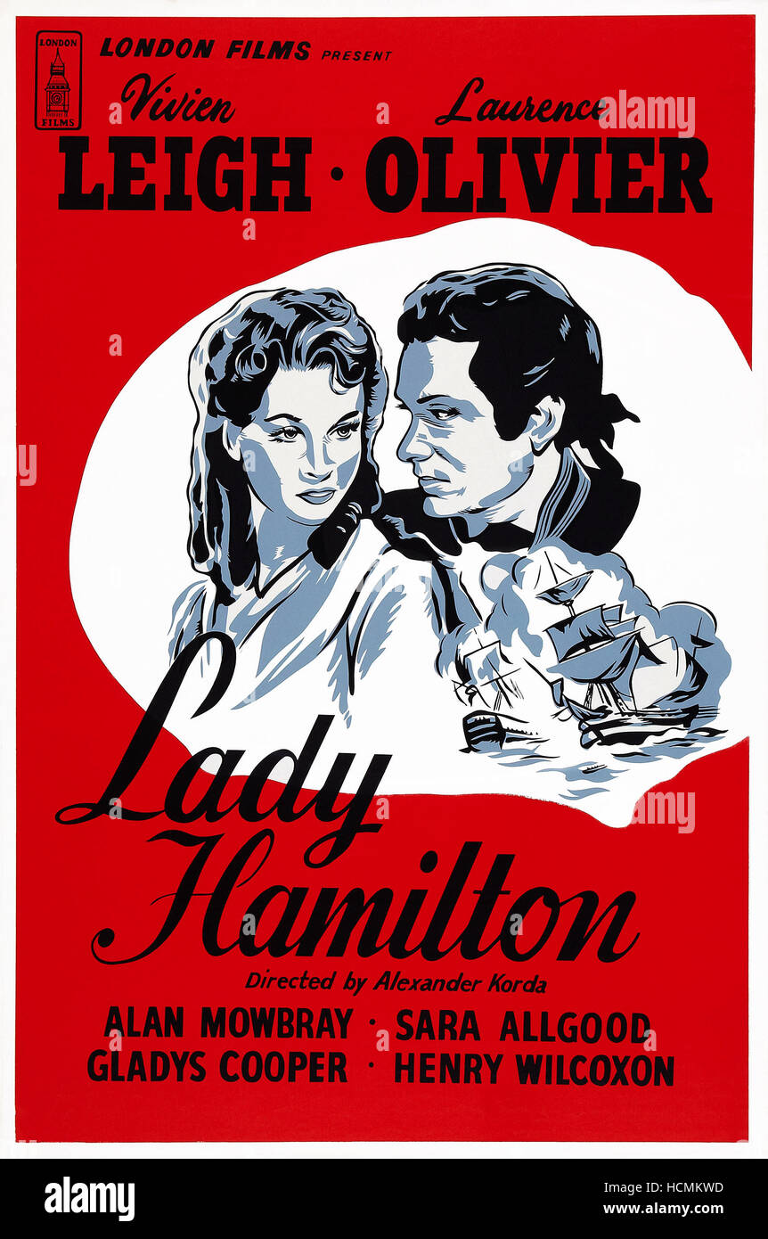 THAT HAMILTON WOMAN, (aka LADY HAMILTON), British poster art, from left ...