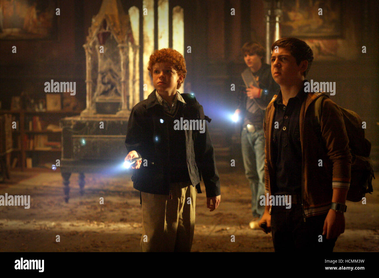 THE THREE INVESTIGATORS AND THE SECRET OF TERROR CASTLE, from left ...