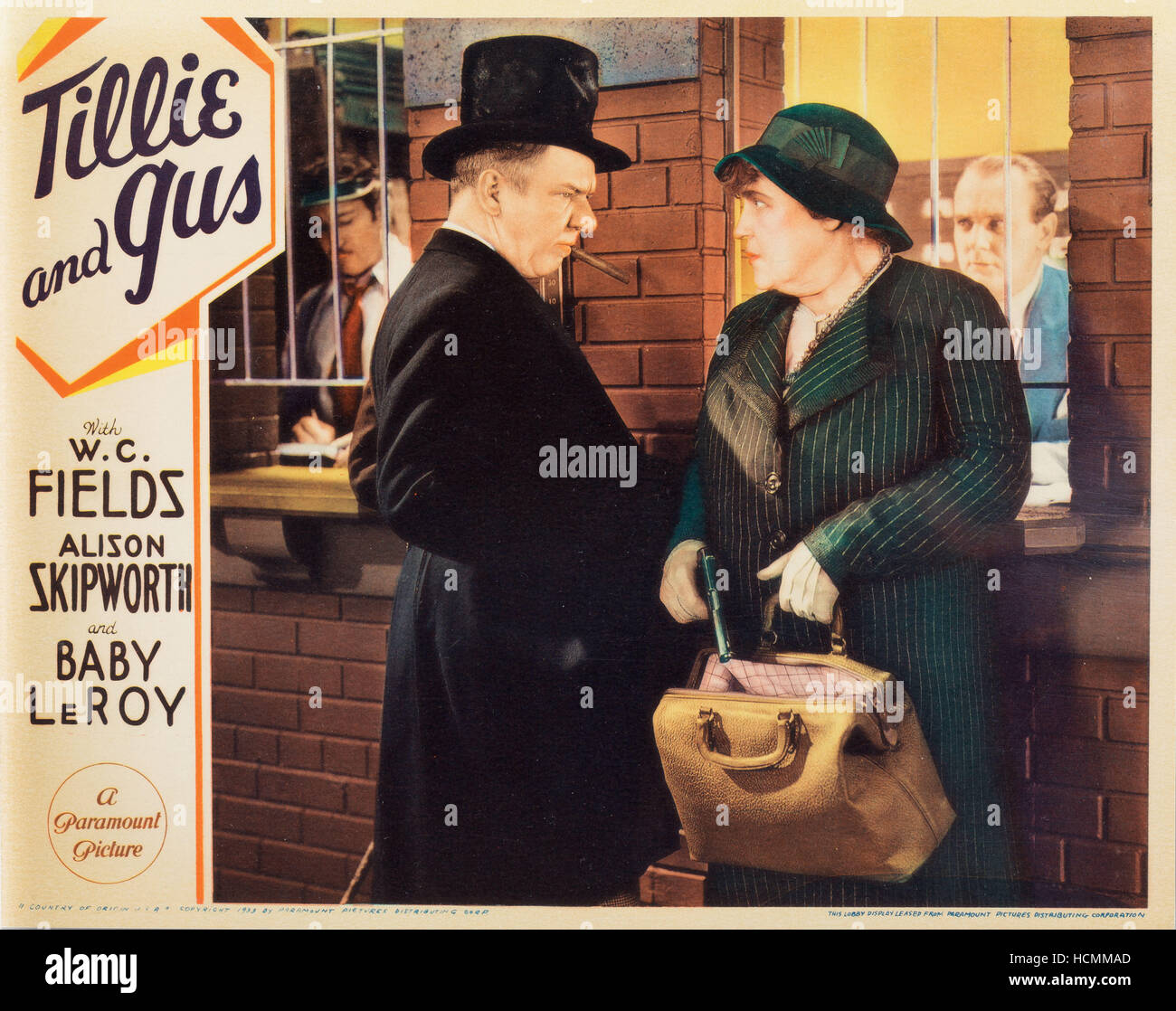 TILLIE AND GUS, US lobbycard, from left: W.C. Fields, Alison Skipworth ...