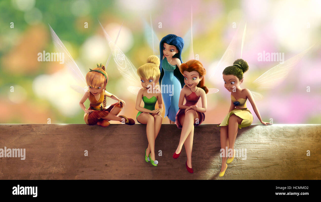 TINKER BELL, Tinker Bell (front, second from left, voice: Mae Whitman ...