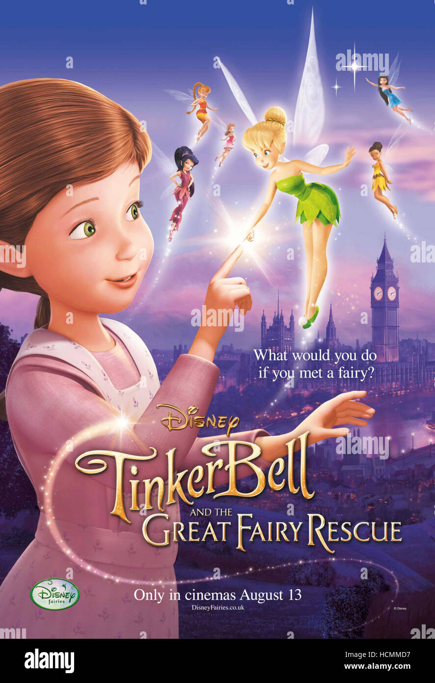 TINKER BELL AND THE GREAT FAIRY RESCUE, British poster art, from left ...