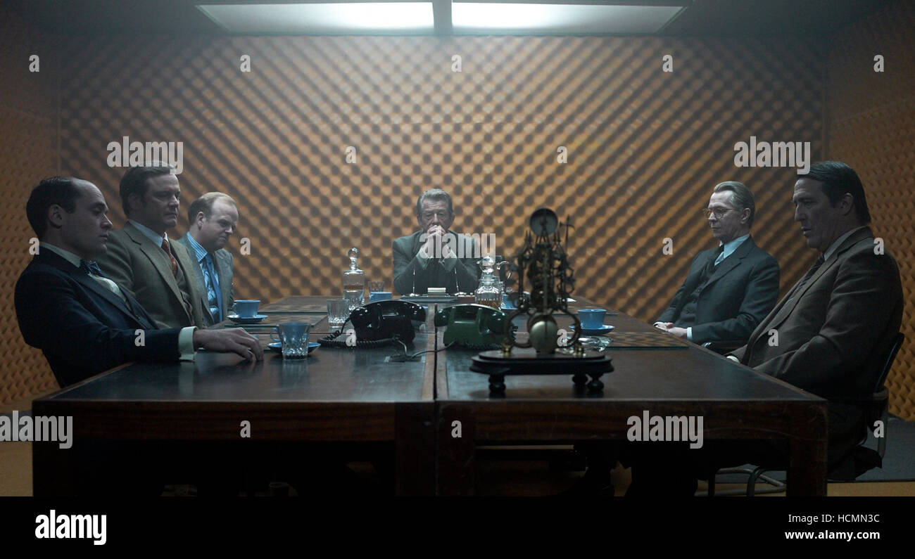 TINKER TAILOR SOLDIER SPY, from left: David Dencik, Colin Firth, Toby ...