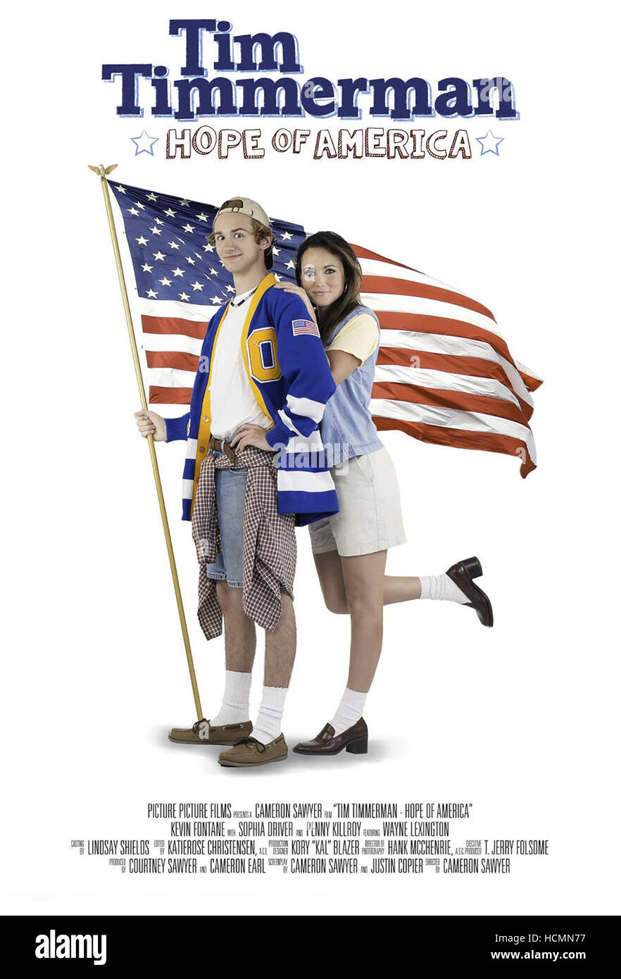 TIM TIMMERMAN, HOPE OF AMERICA, poster, from left: Eddie Perino ...