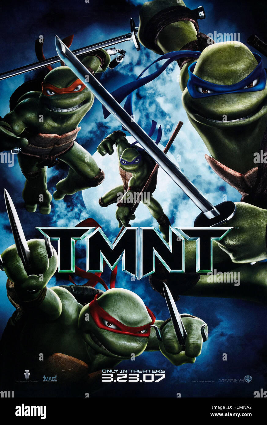 TMNT, (aka TEENAGE MUTANT NINJA TURTLES), US advance poster art, 2007 ...
