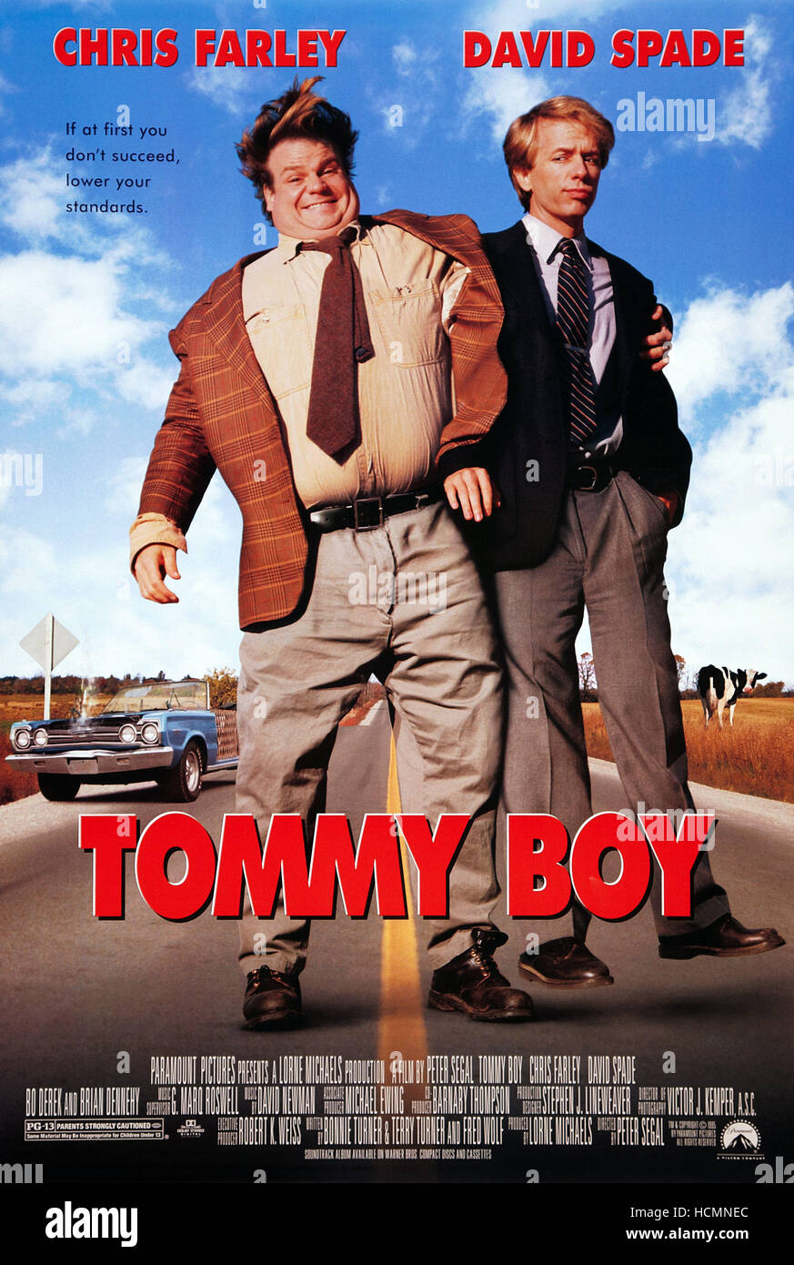 TOMMY BOY, poster art, l-r: Chris Farley, David Spade, 1995. ©Paramount ...