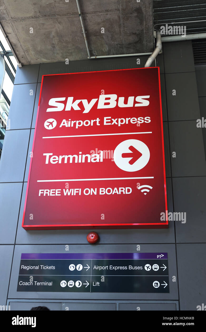 Skybus Airport Express terminal located at Southern Cross station ...