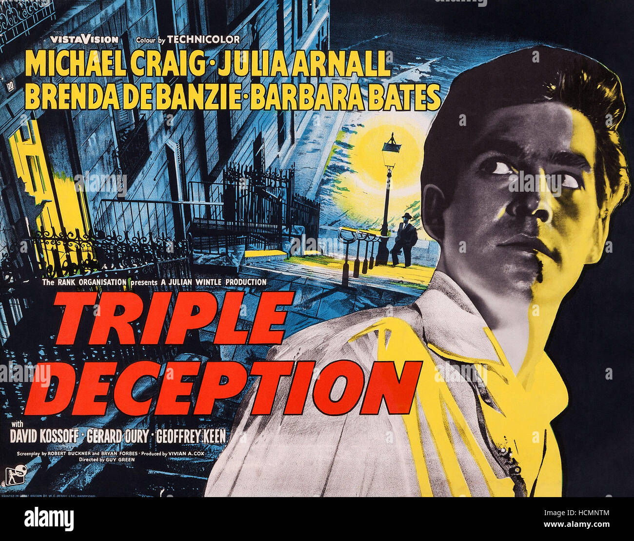 TRIPLE DECEPTION, (aka HOUSE OF SECRETS), British poster art, Michael Craig, 1956 Stock Photo ...