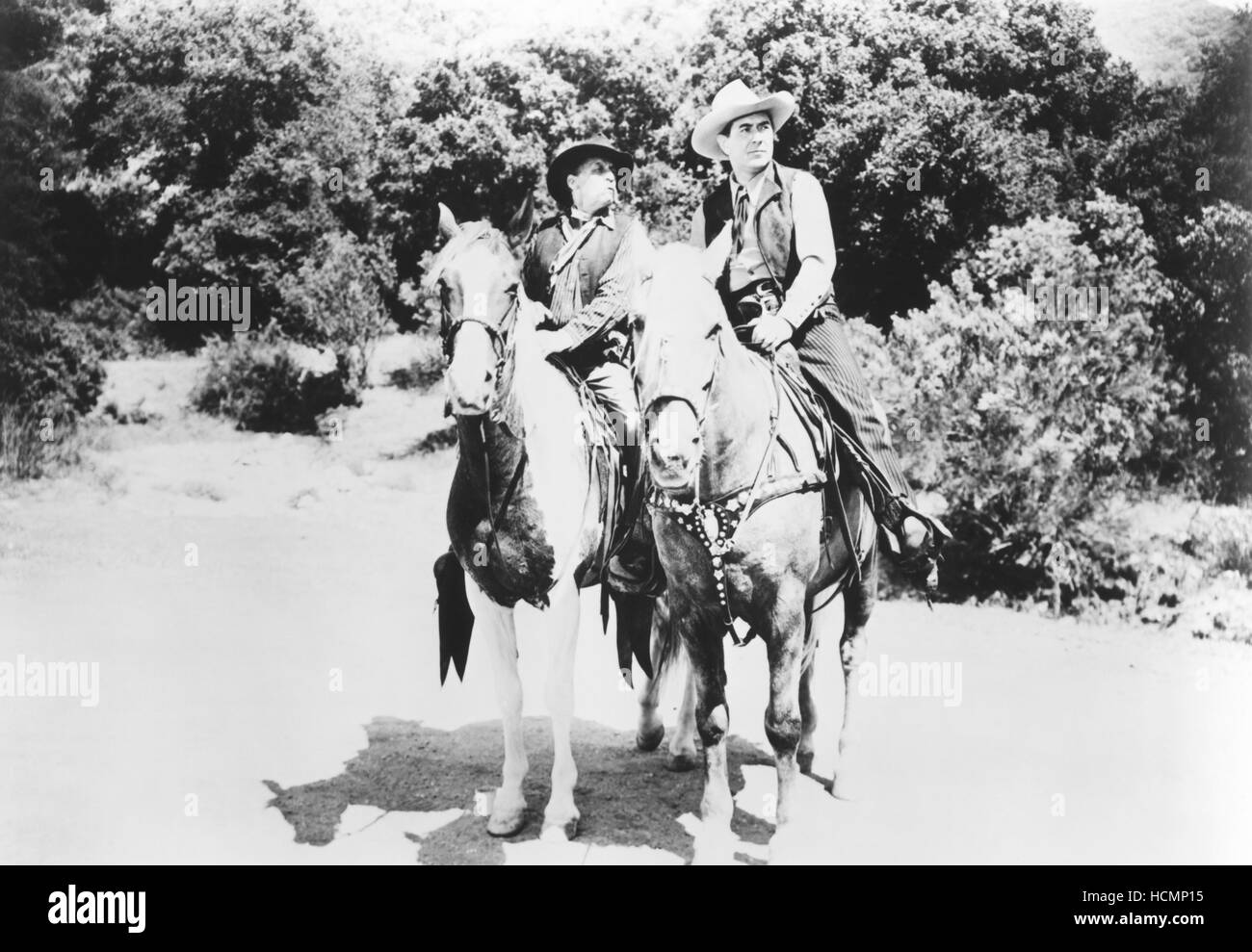 TRIGGER FINGERS, from left: Raymond Hatton, Johnny Mack Brown, 1946 ...