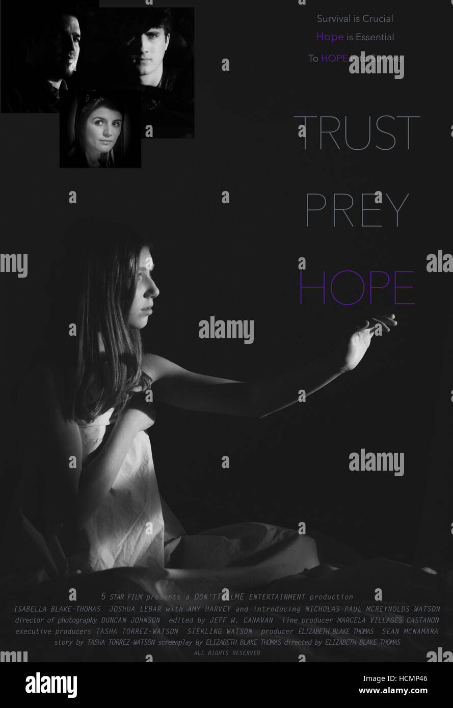 TRUST, PREY, HOPE, US poster, Isabella Blake-Thomas (bottom), top, from ...