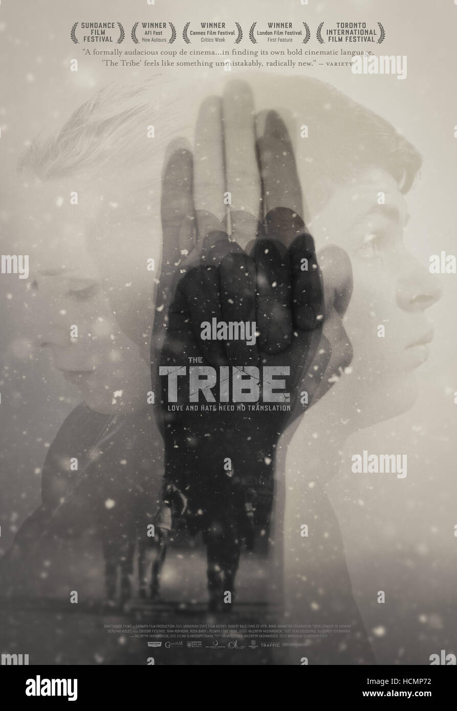 THE TRIBE, (aka PLEMYA), US poster art, from left: Yana Novikova ...