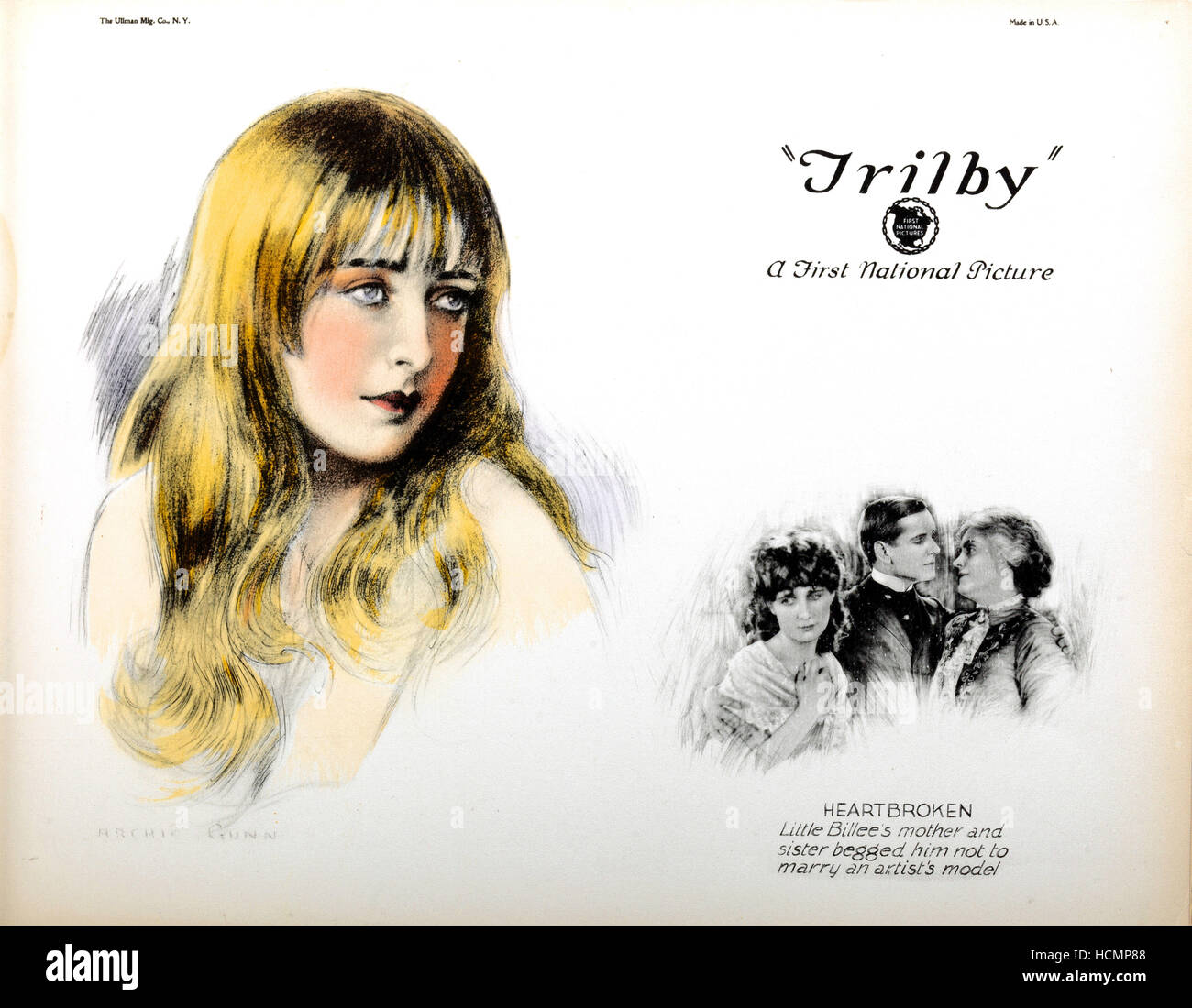 TRILBY, lobbycard, from left: Andree Lafayette, Gertrude Olmstead ...